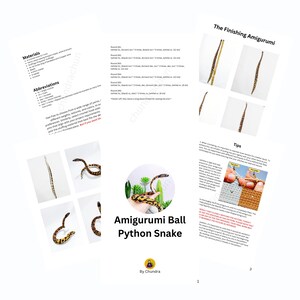 Ball Python Snake Crochet Pattern, Stuffed Animal Pattern, PDF Download ...