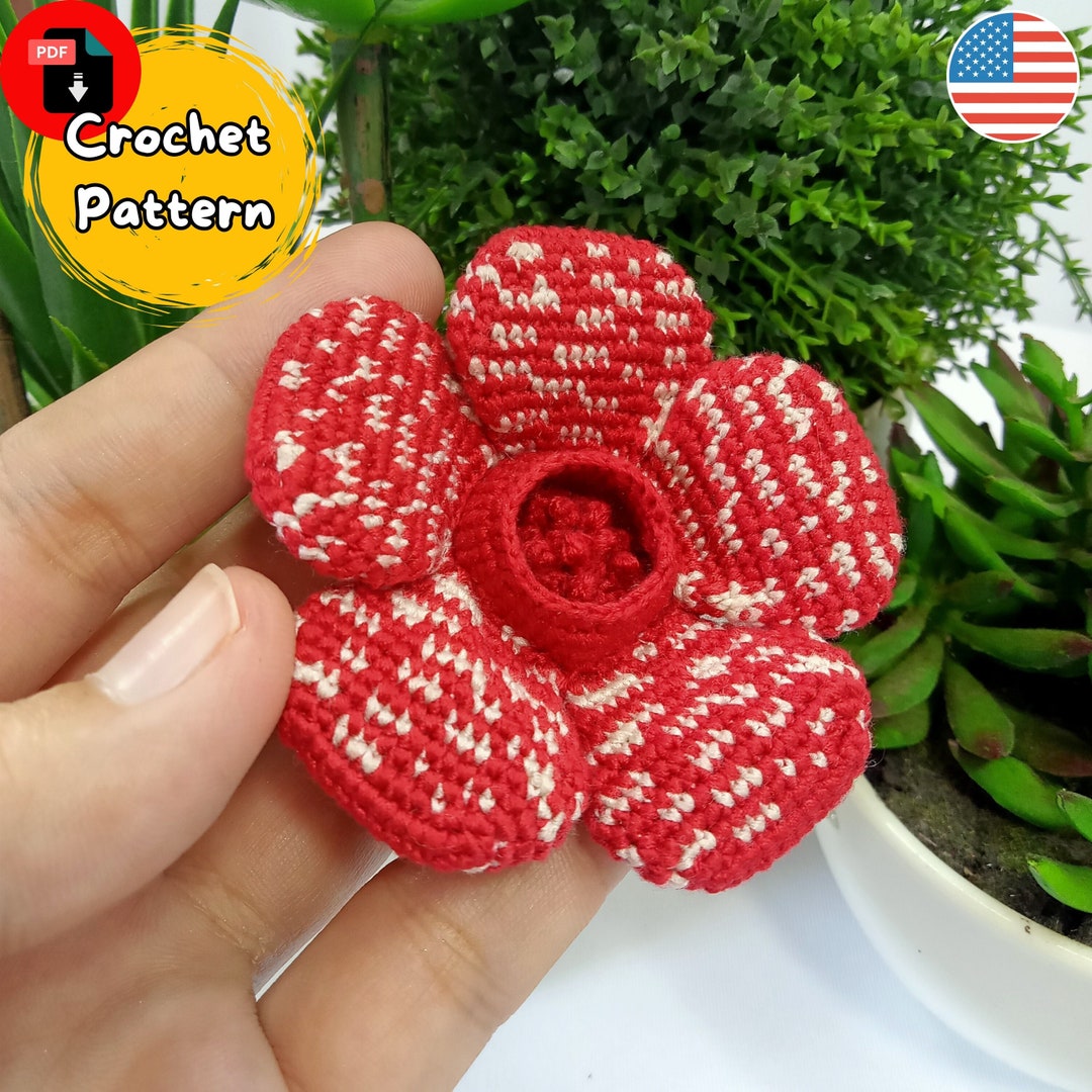 Rafflesia Flower Crochet Pattern, Crochet Pattern Amigurumi, Printable ...