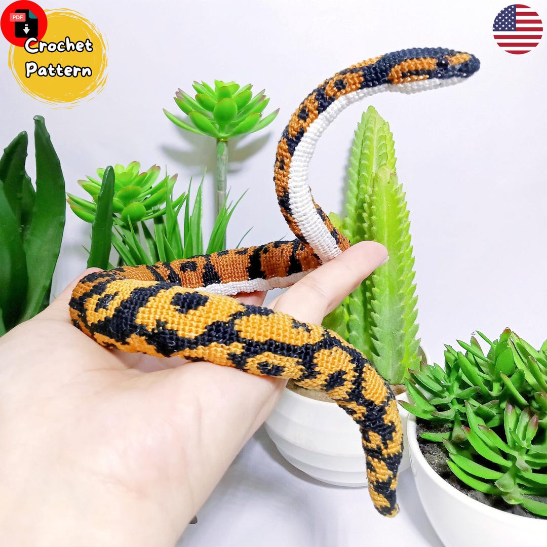 Ball Python Snake Crochet Pattern, Stuffed Animal Pattern, PDF Download ...