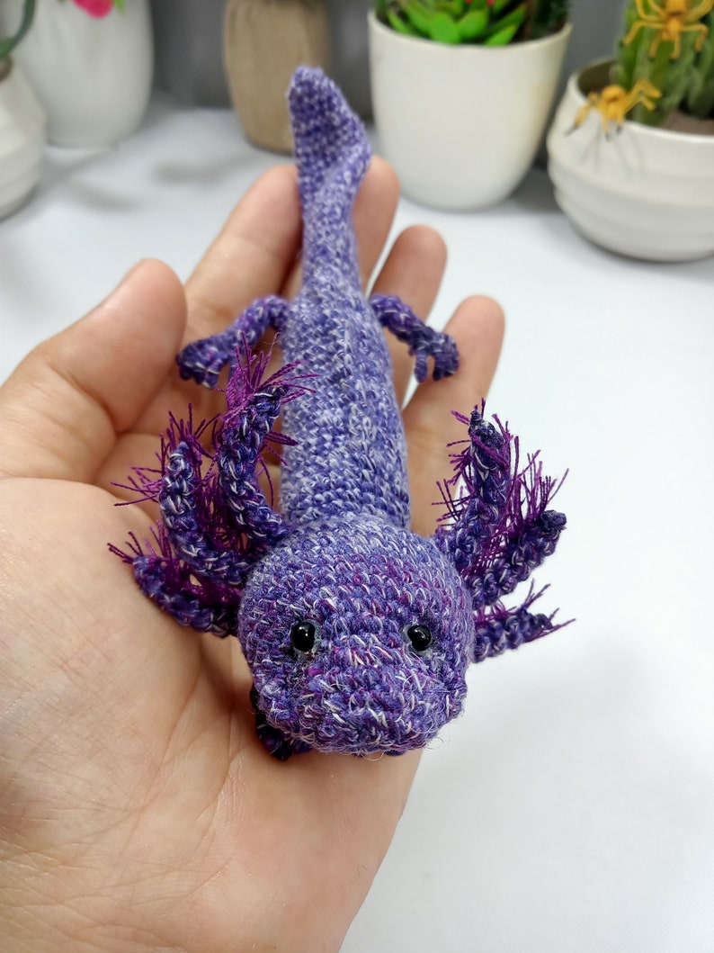Axolotl Crochet Pattern, Stuffed Sea Animal Pattern, PDF Download ...