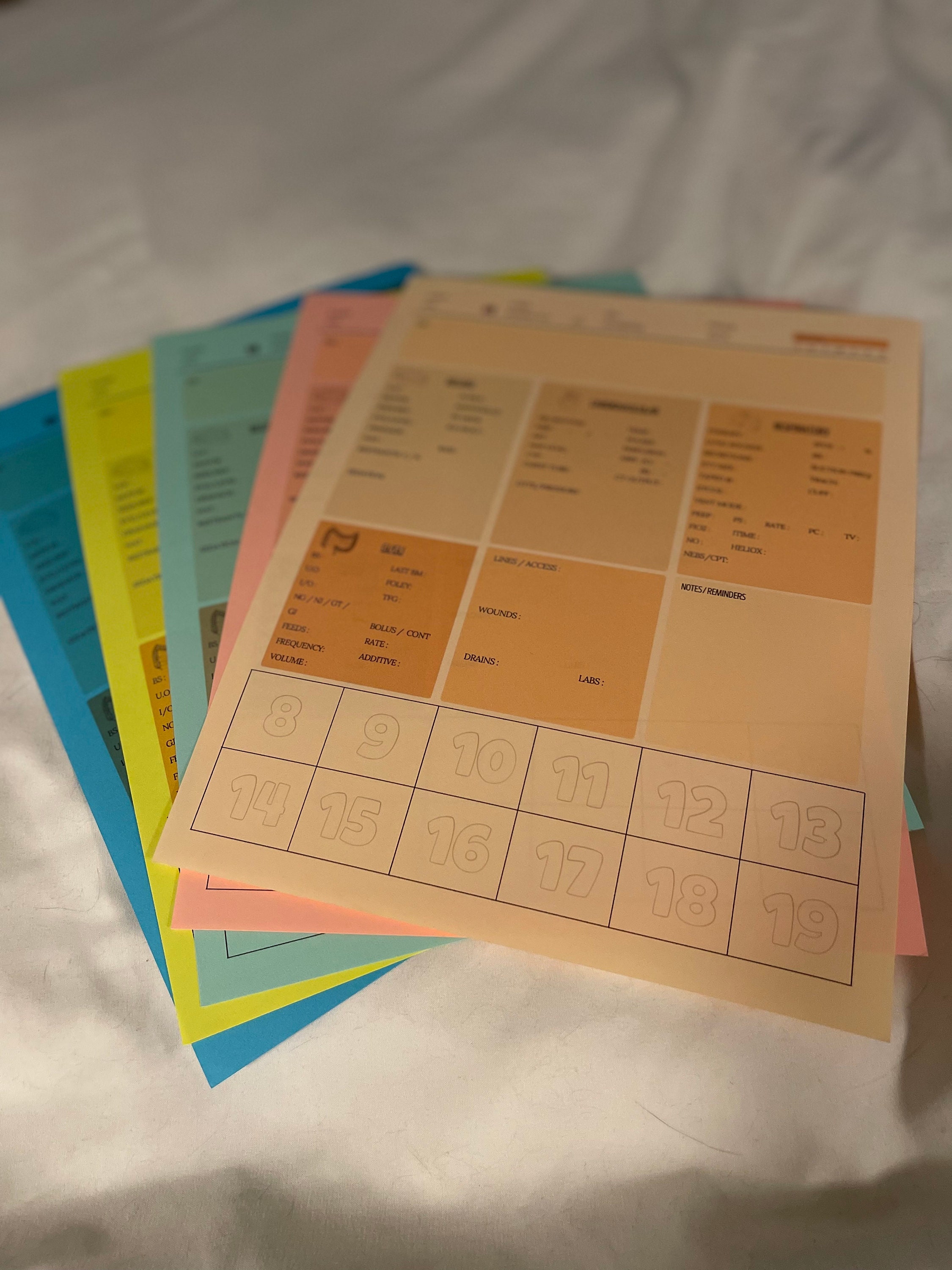 ICU Night Shift Report Sheet .SVG - Etsy
