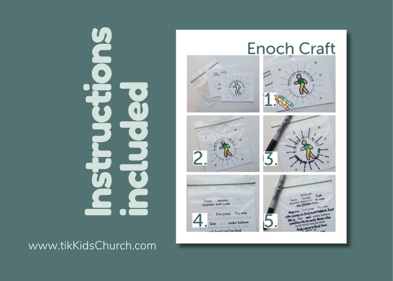 Disappearing Enoch Craft | Elementary Activity, Craft, Lesson | Genesis ...