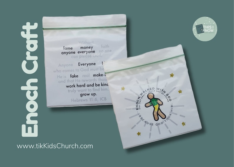 Disappearing Enoch Craft | Elementary Activity, Craft, Lesson | Genesis ...