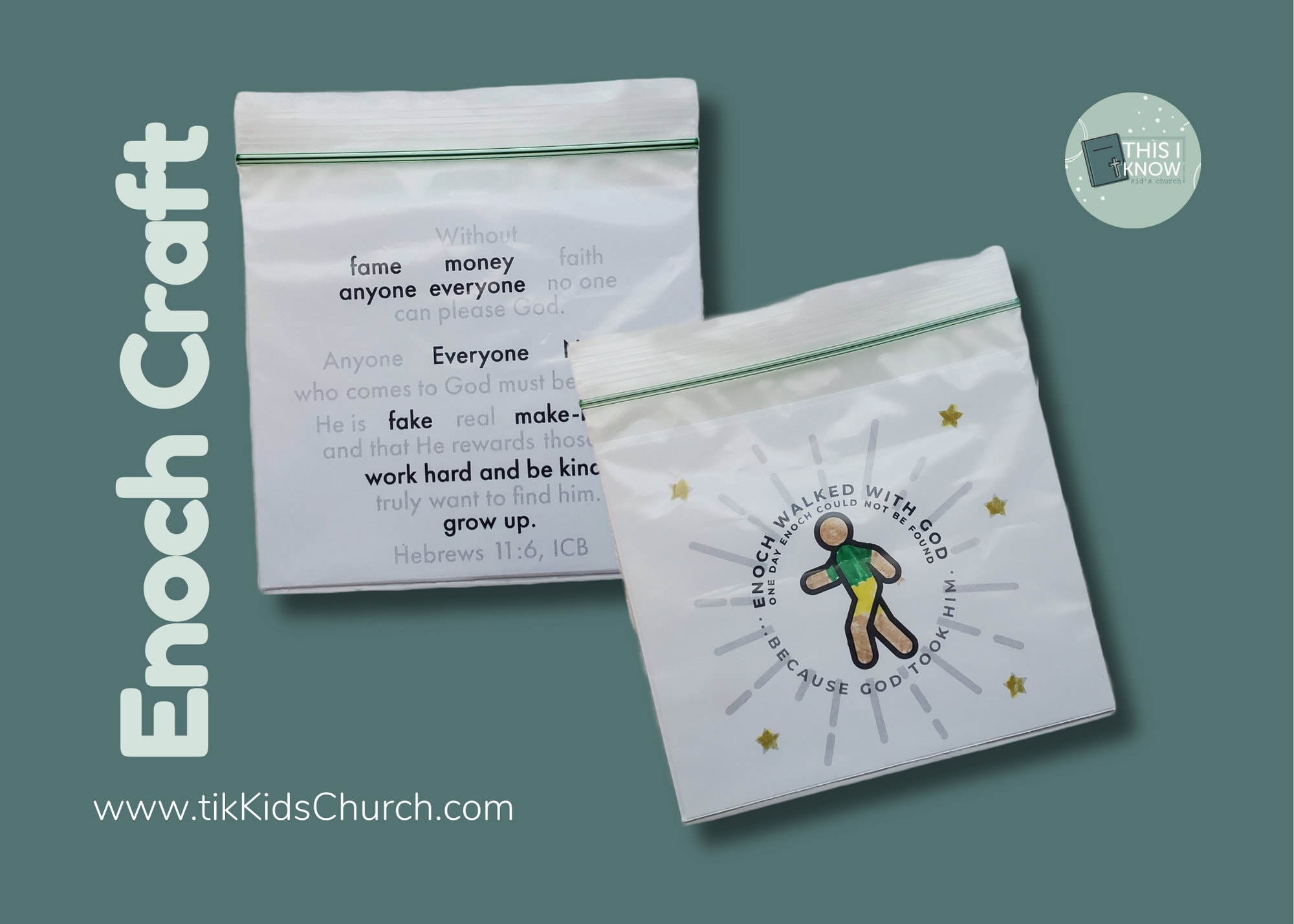 Disappearing Enoch Craft | Elementary Activity, Craft, Lesson | Genesis ...