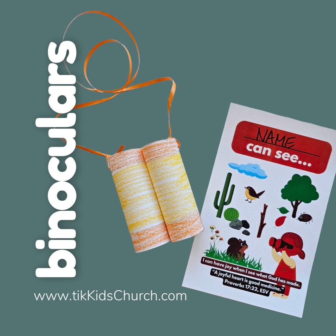 Binoculars and 'I Can See' Craft | PDF | Activity | Preschool ...