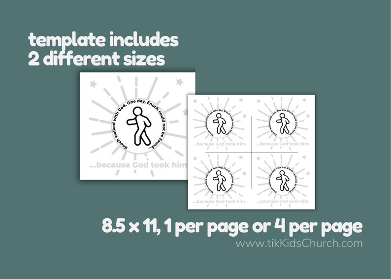 Disappearing Enoch Craft | Elementary Activity, Craft, Lesson | Genesis ...