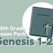 Genesis 1-2 | Elementary Lesson Packet, 10 Pages | Bible Curriculum - Etsy