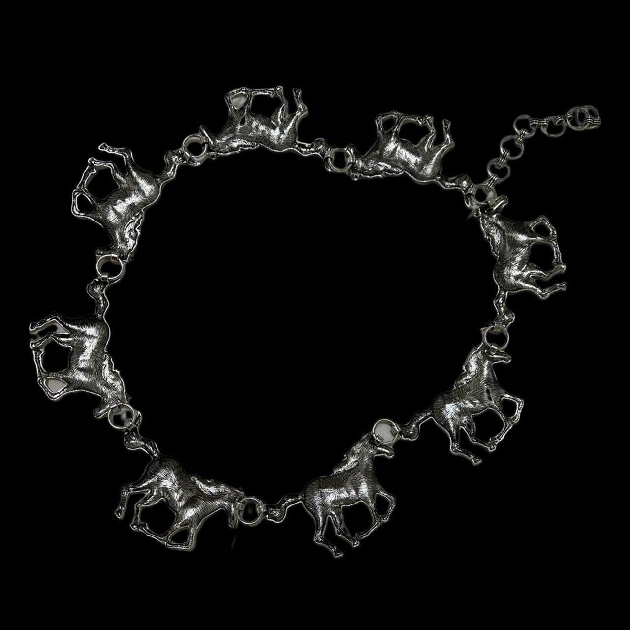 Y2k Metal Horse Western Chain Belt - Etsy