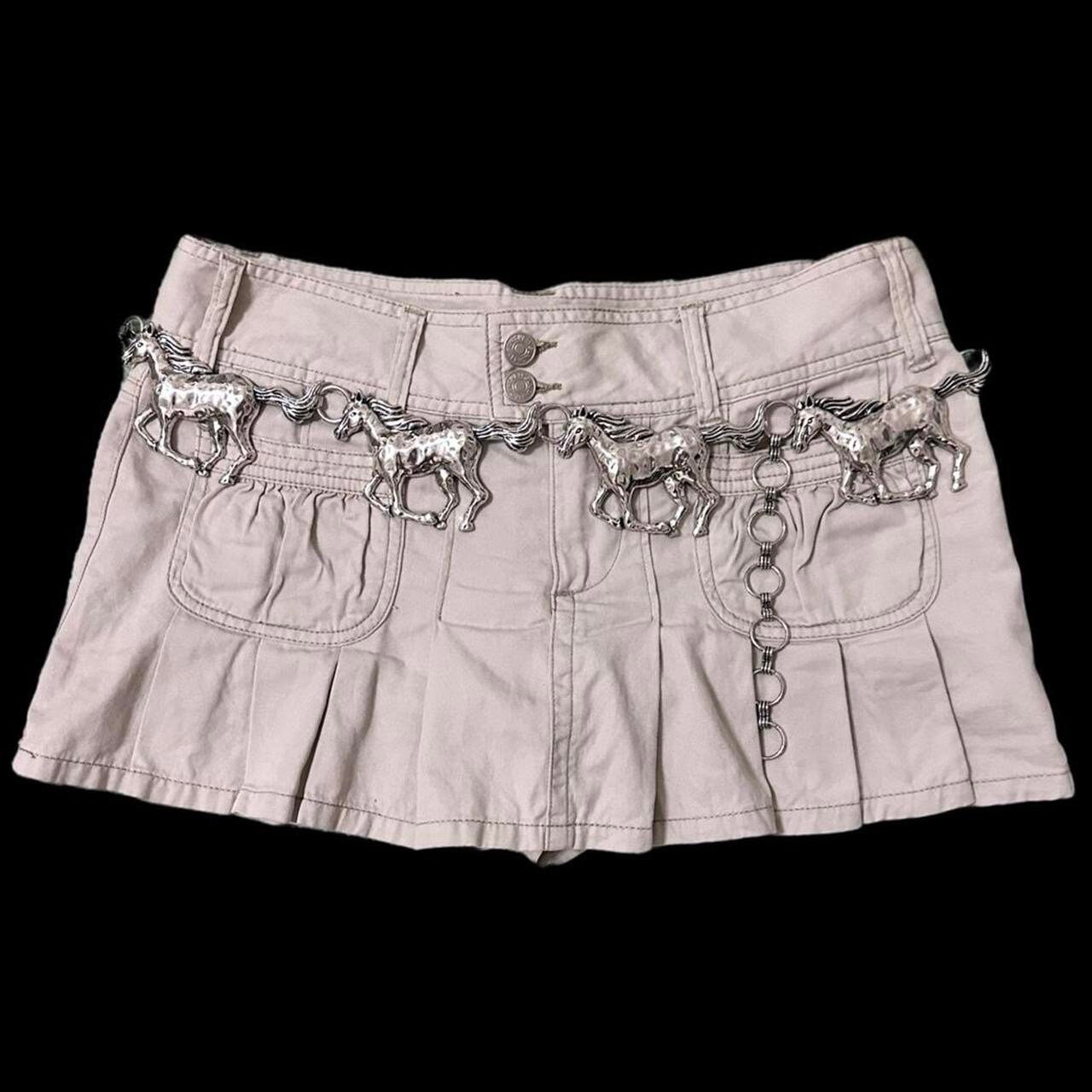 Y2k Metal Horse Western Chain Belt - Etsy