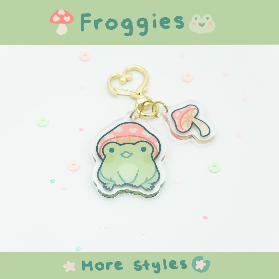 Froggy Keychain-multiple Styles! Glossy Finish - Etsy