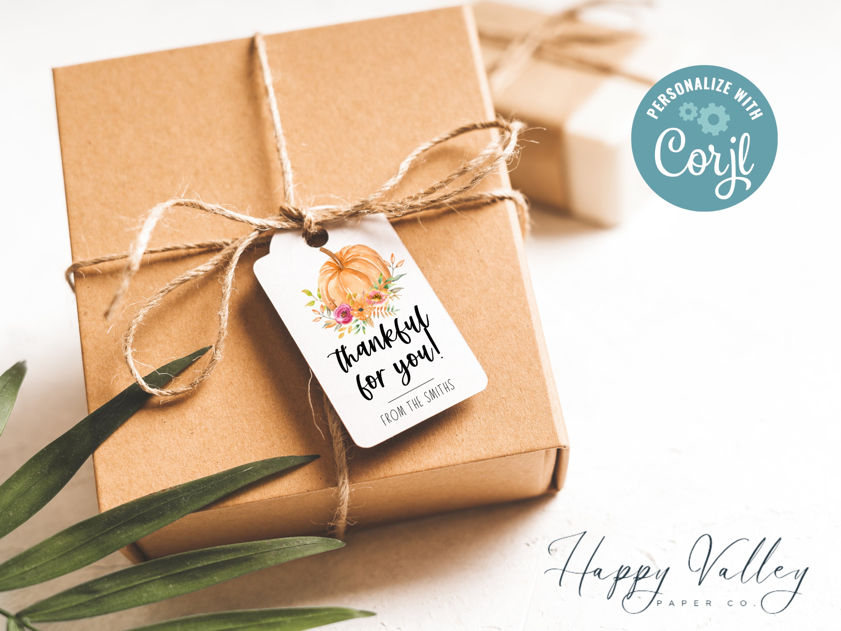 Thanksgiving Gift Tags Printable Gift Tags Personalized Gift - Etsy