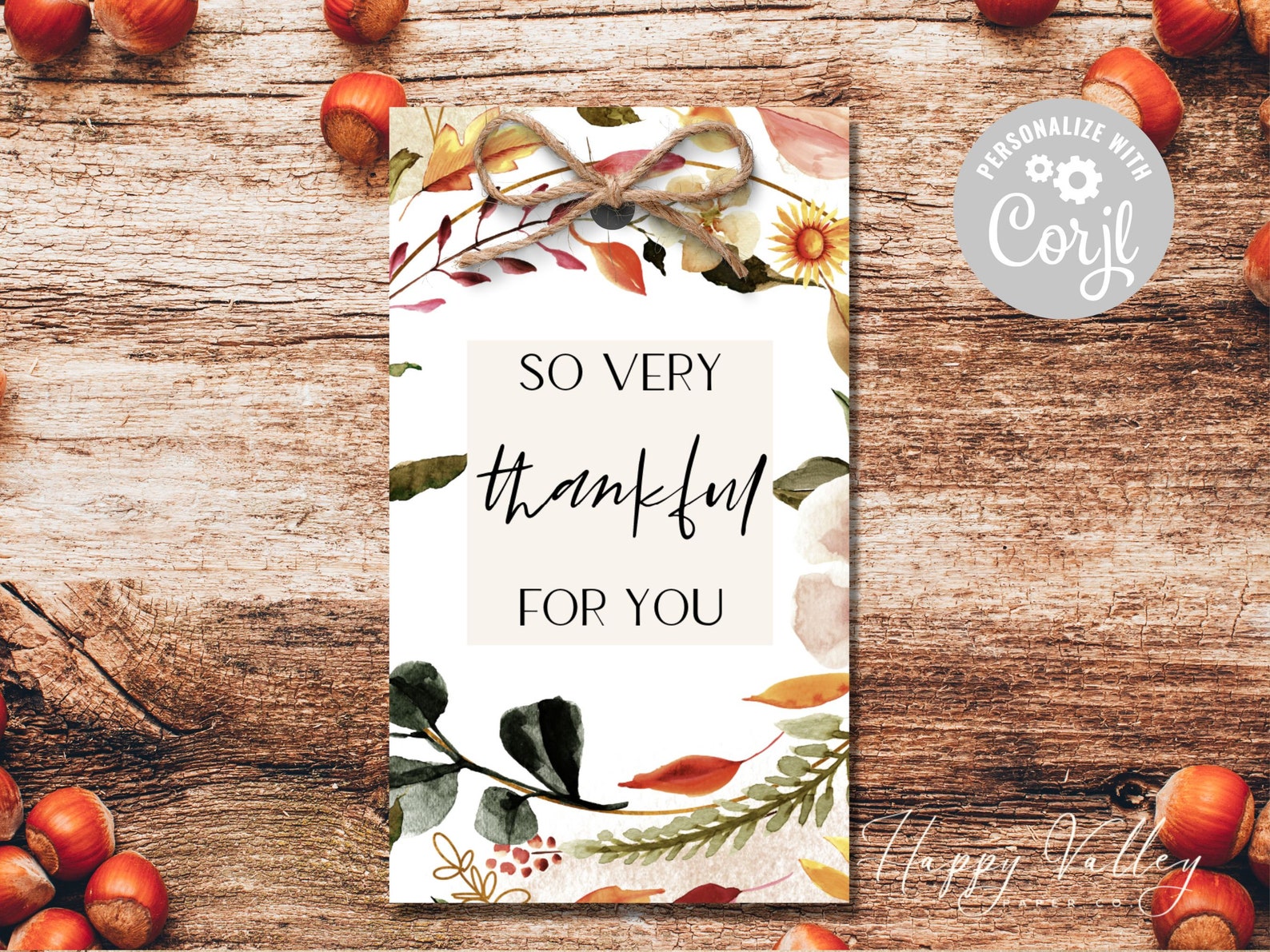Thanksgiving Gift Tags Printable Gift Tags Personalized Gift - Etsy