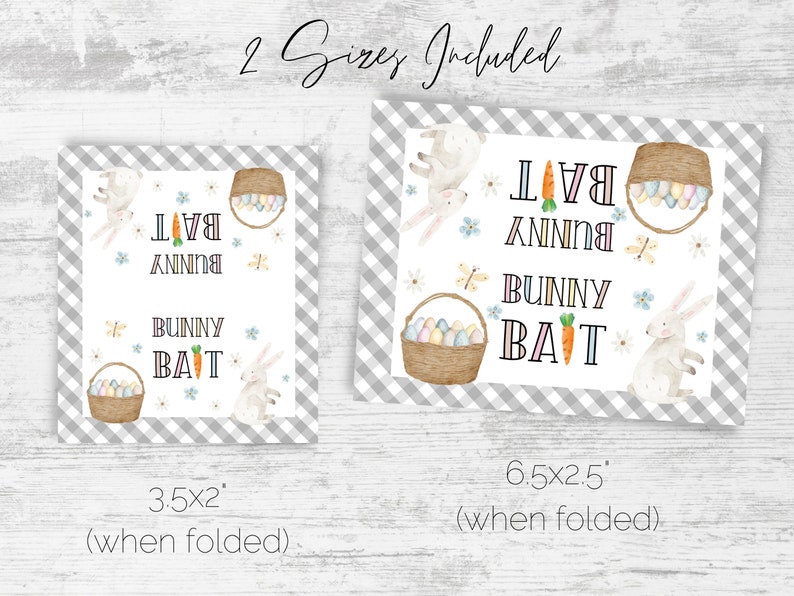 Bunny Bait Easter Treat Toppers Editable Treat Topper Easter - Etsy