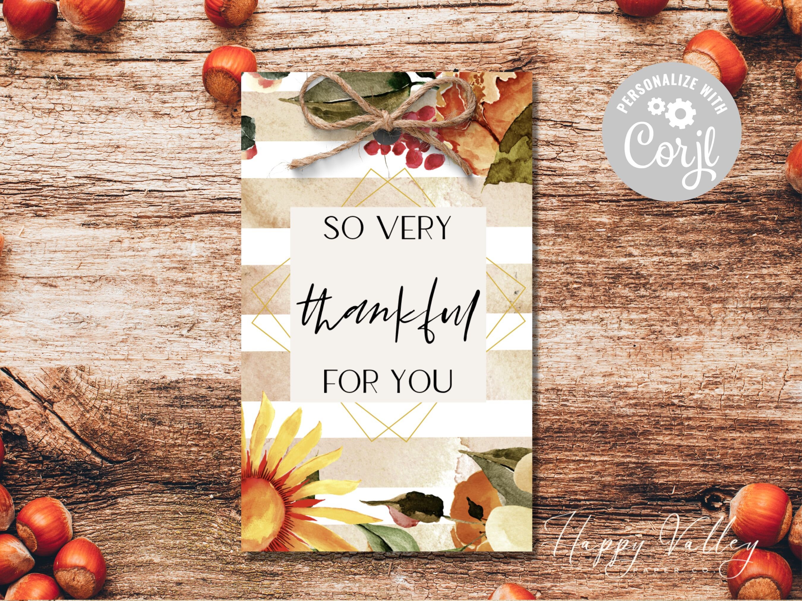 Thanksgiving Gift Tags Printable Gift Tags Personalized Gift - Etsy