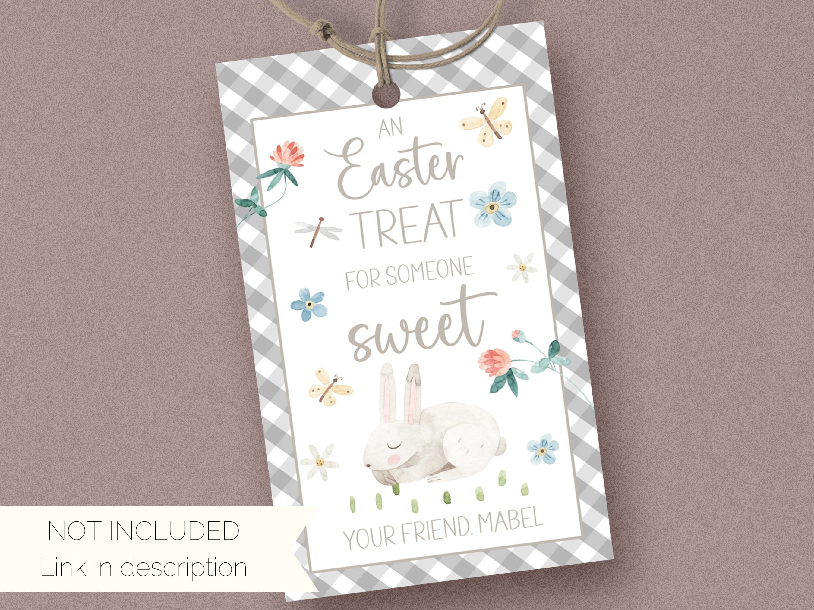 Bunny Bait Easter Treat Toppers: Editable Bag Topper (instant Download ...