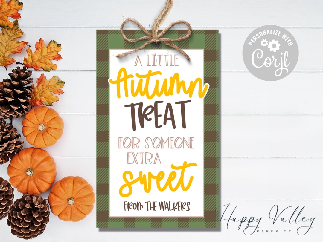 Thanksgiving Gift Tags Printable, Gift Tags Personalized, Gift Tag ...