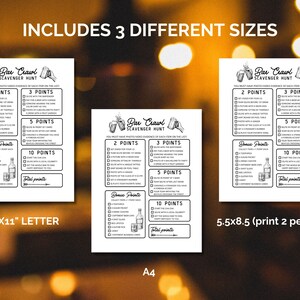 Bar Crawl Scavenger Hunt, Fun Guys Night Games, Vintage Bachelor Party ...