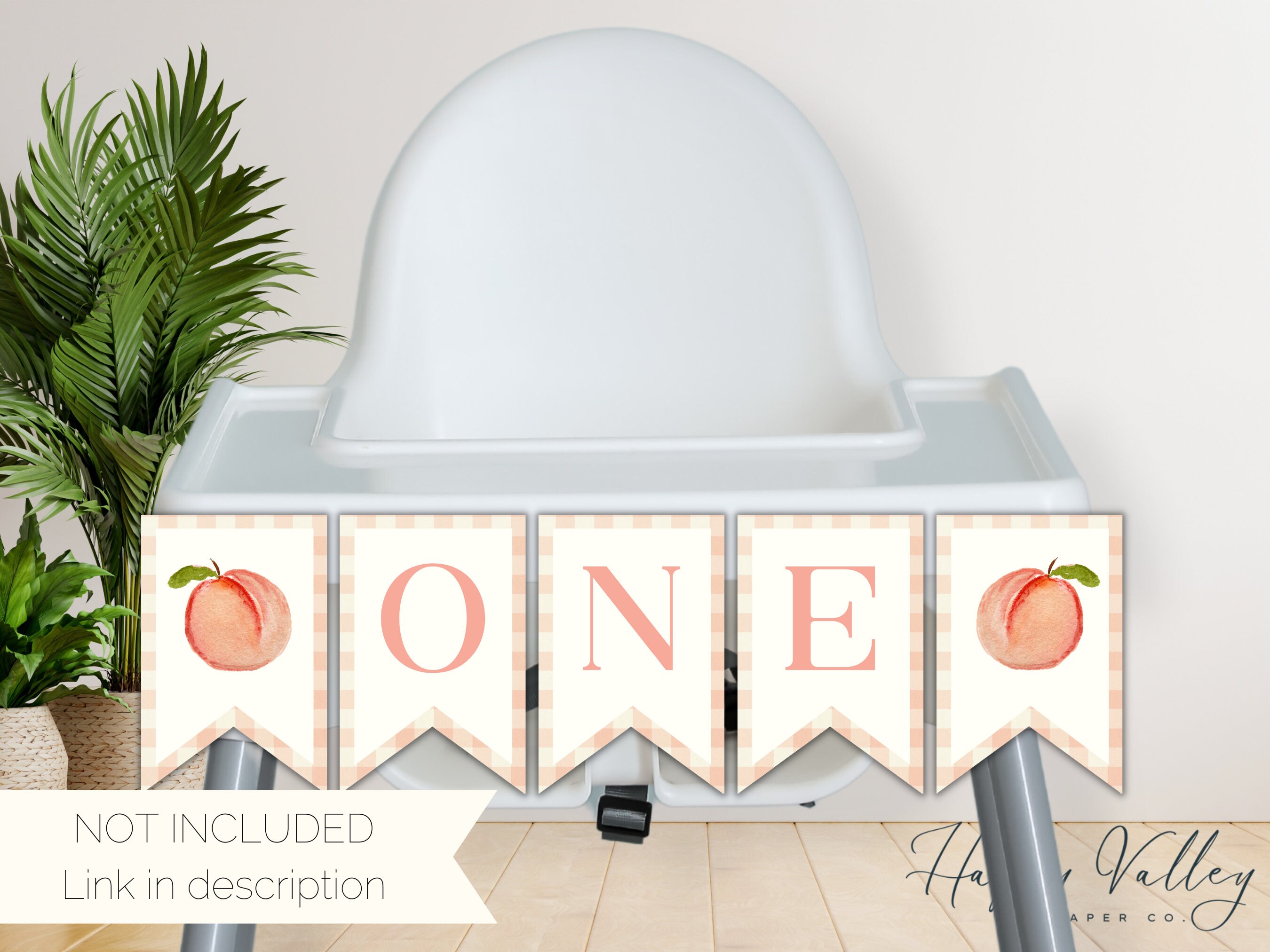 Peach Birthday Food Label Template: Editable Party Decor (instant ...