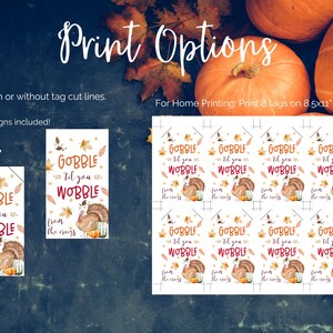 Thanksgiving Gift Tags Printable, Gift Tags Personalized, Gift Tag ...