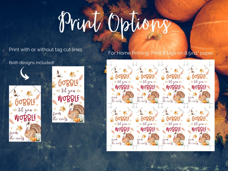 Thanksgiving Gift Tags Printable, Gift Tags Personalized, Gift Tag ...
