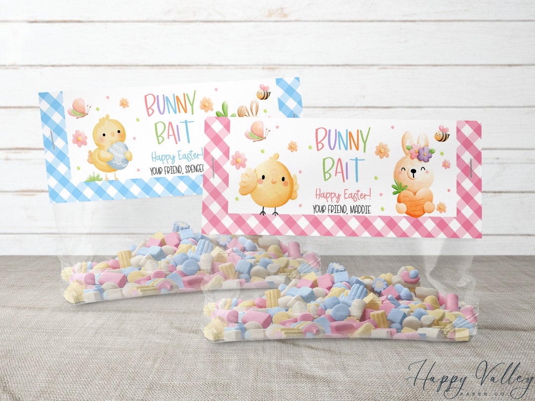 Bunny Bait Easter Treat Bag Topper, Easter Treat Topper, Easter Gift ...