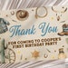 How the West Was One Thank You Card, Western Birthday Thank You Card ...