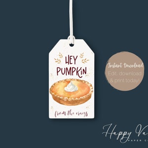 Thanksgiving Gift Tags Printable, Gift Tags Personalized, Gift Tag ...