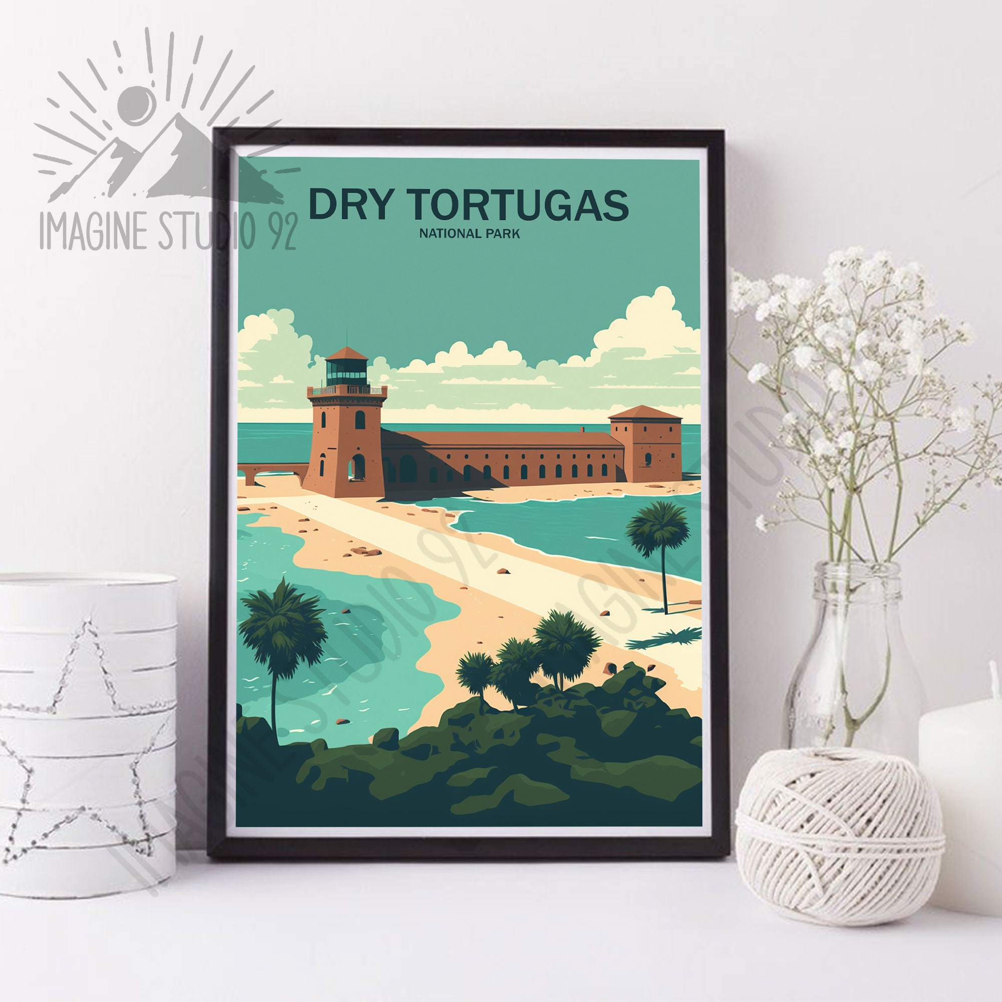 Captivating Dry Tortugas National Park Poster, A Must-have for Ocean ...