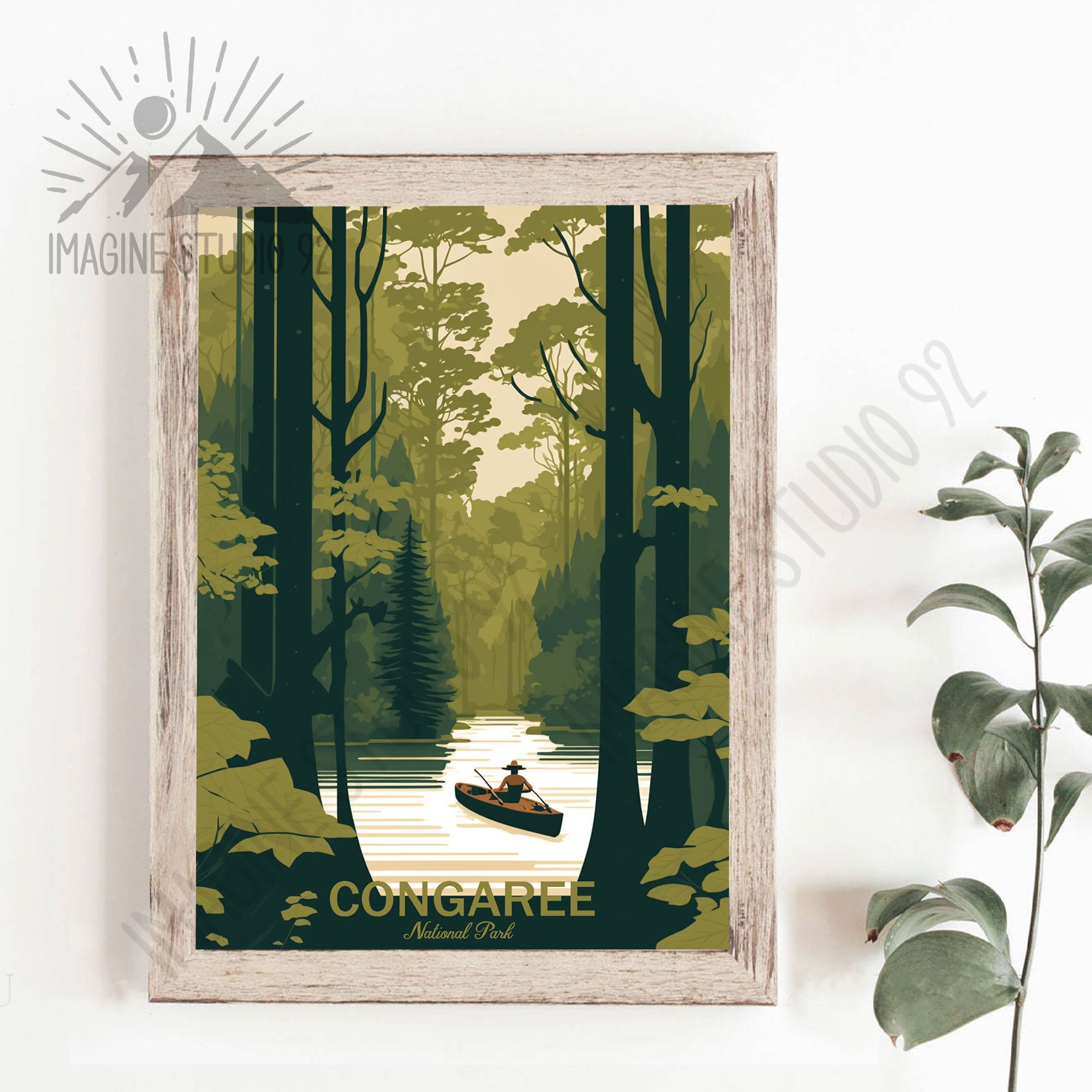 Congaree National Park, National Park Poster, South Carolina, Swamp ...