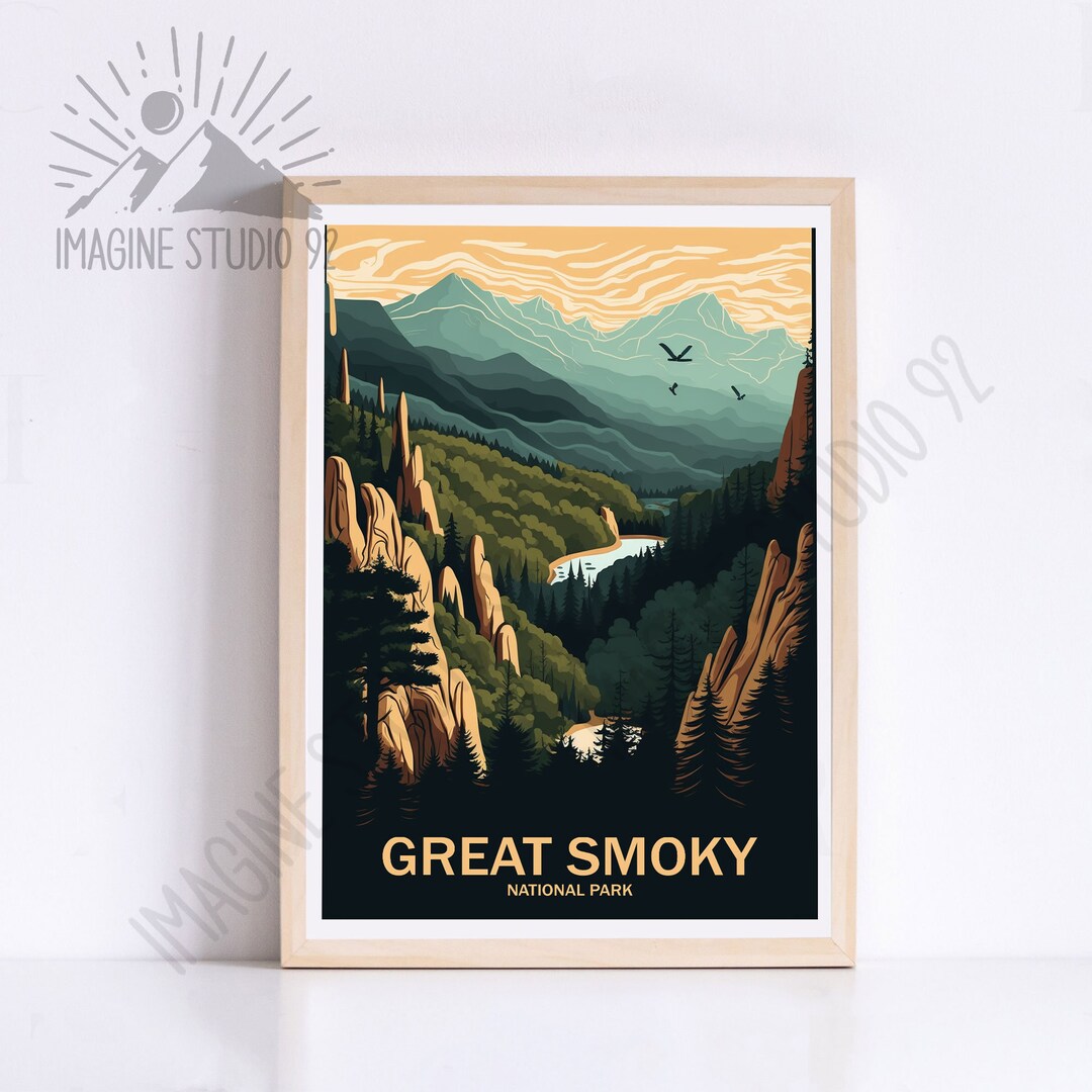 Gorgeous Great Smoky Mountains National Park Print, Perfect Wall Decor ...