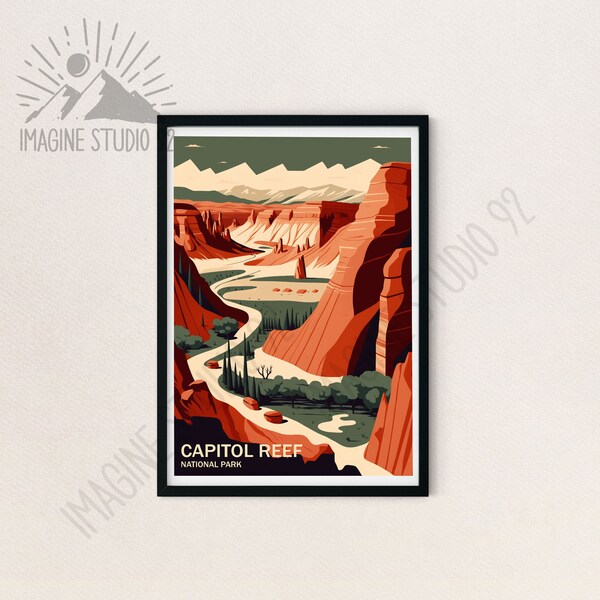 Capitol Reef Poster - Etsy