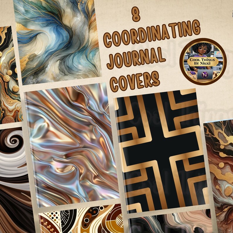 DIGITAL DOWNLOAD Exclusive Printable Journal Cover Art Bundle Small Business Extended Use ...