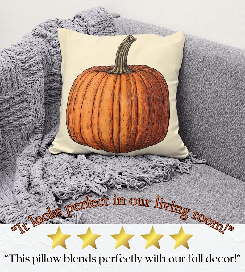 Cute Vintage Fall Pumpkin Pillow Rustic Autumn Decor Farmhouse Pumpkin ...