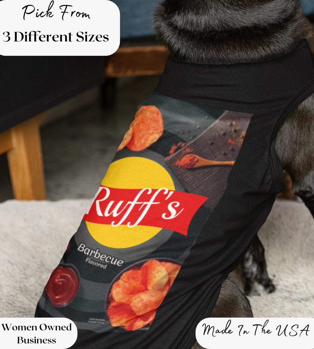 Dog Halloween Costume - Ruff's Barbecue Chips Tank Shirt for Pets ...