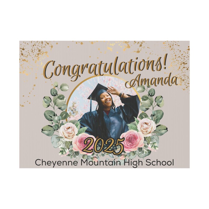 Personalized Graduation Yard Sign, Custom Congrats Sign, Class of 2025 ...