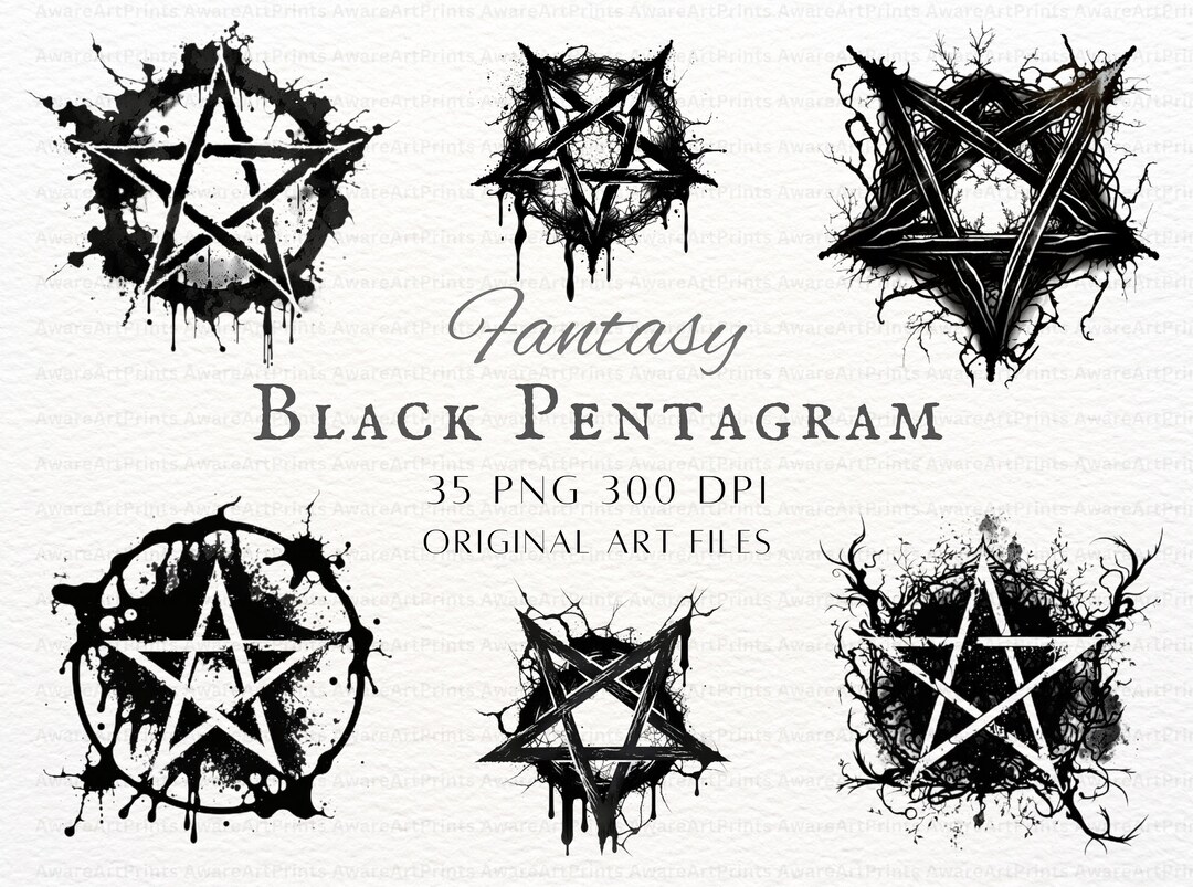 Pentagram PNG 35pc Bundle | Pentagram Clipart | Pentagram PNG ...