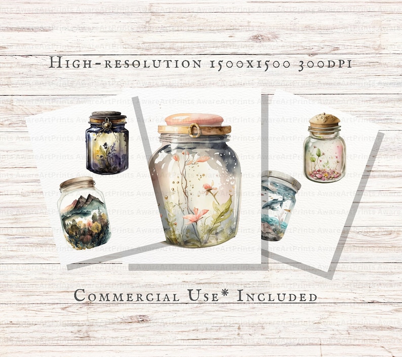 Fantasy Jars 30pc Clipart Bundle Mystery Jars Digital - Etsy