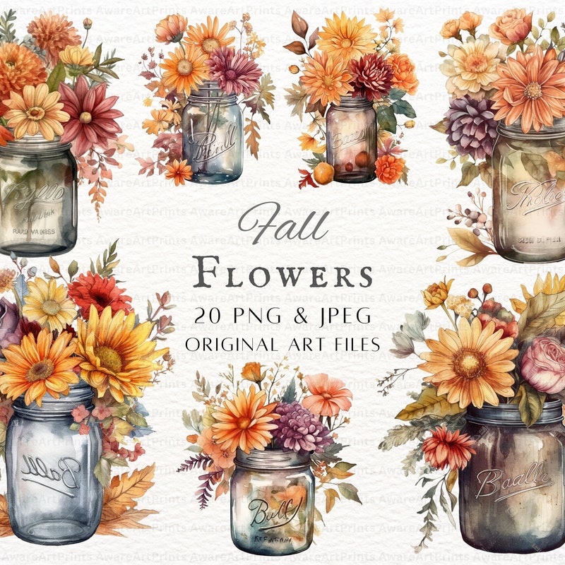 Fall Mason Jars - Etsy