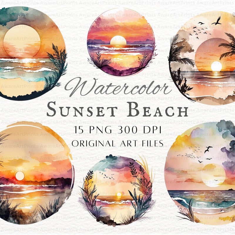 Sunset Beach - Etsy