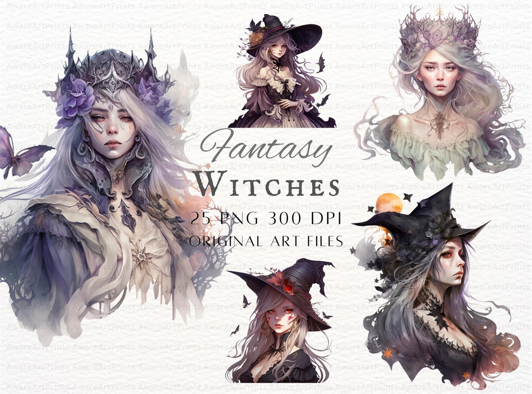 Witches 25pc PNG Bundle | Witches PNG | Witches Commercial Use ...