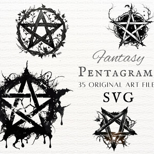 Witch Pentagram Svg - Etsy