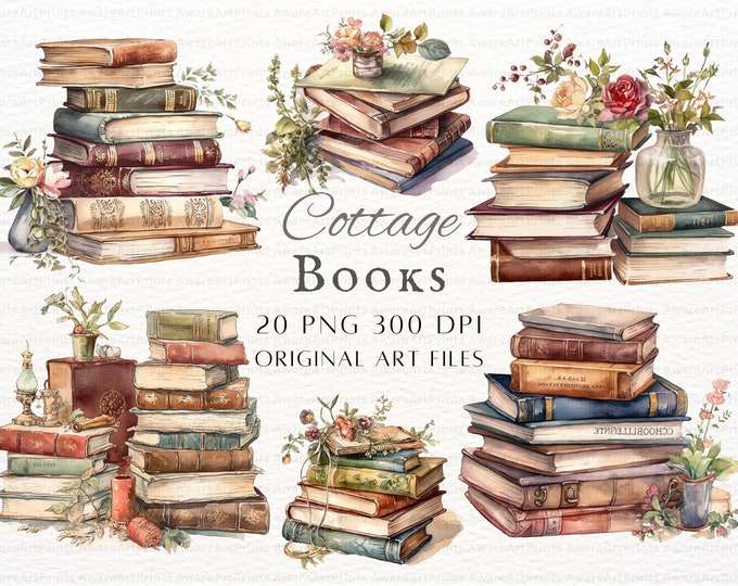 Gorgeous Stack of Books With Lace Flowers Appliques Satin - Etsy