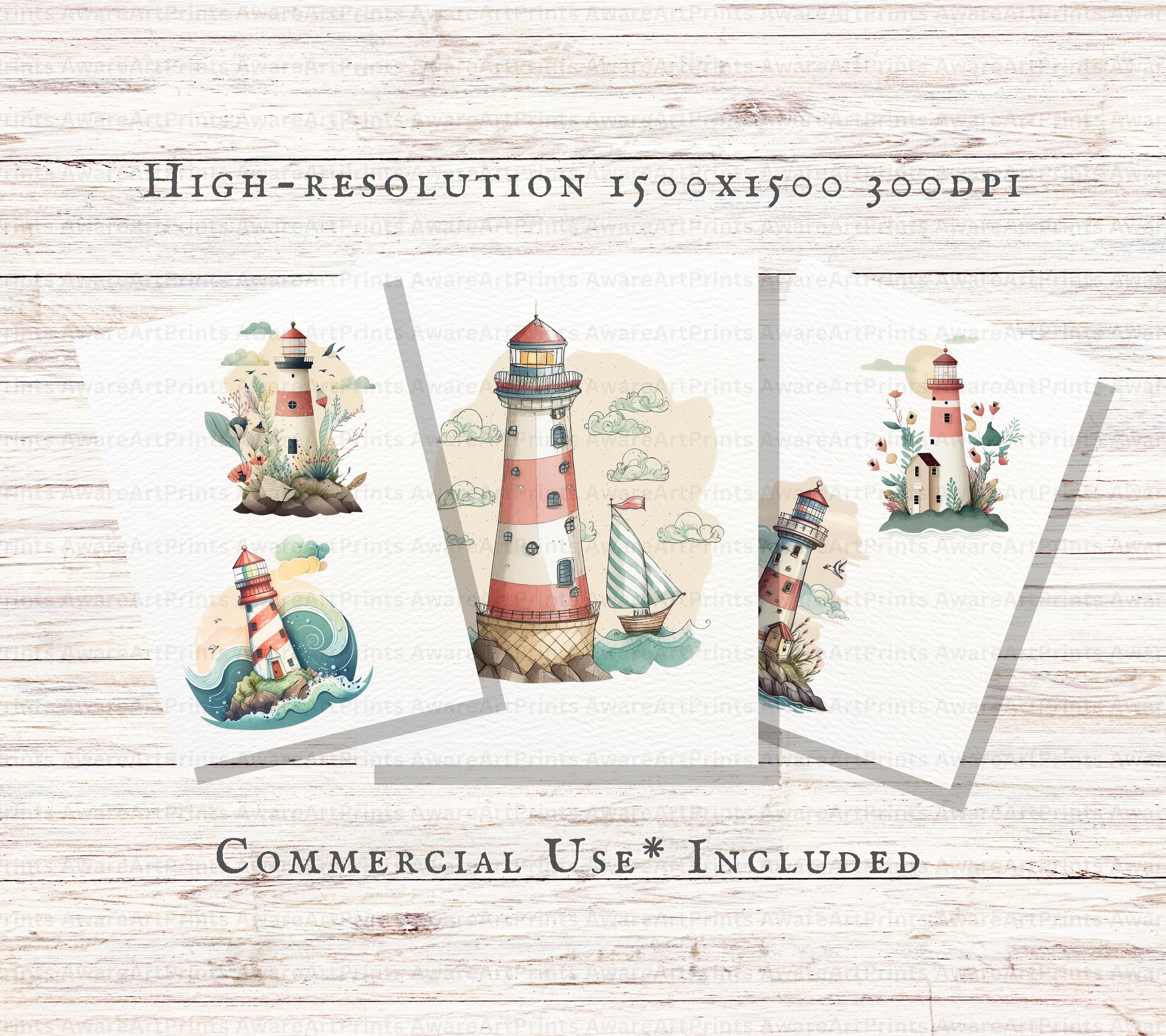 Pastel Lighthouse 25pc PNG Bundle Cute Lighthouse PNG - Etsy UK