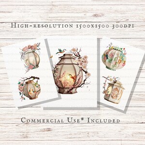 Spring Lanterns 25pc PNG Bundle | Spring Lantern PNG | Japanese Lantern ...