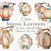 Spring Lanterns 25pc PNG Bundle | Spring Lantern PNG | Japanese Lantern ...