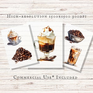 Coffee Bundle 25pc PNG & JPEG Bundle | Coffee PNG | Coffee Bean Clipart ...