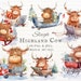 Highland Cow Sled 20pc PNG & JPEG Bundle Highland Cow PNG - Etsy