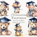 Graduation Teddy Bear 20pc PNG & JPEG Watercolor Teddy Bear PNG Teddy ...