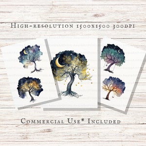 Wishing Trees 25pc PNG | Watercolor Wishing Tree PNG | Wishing Tree ...