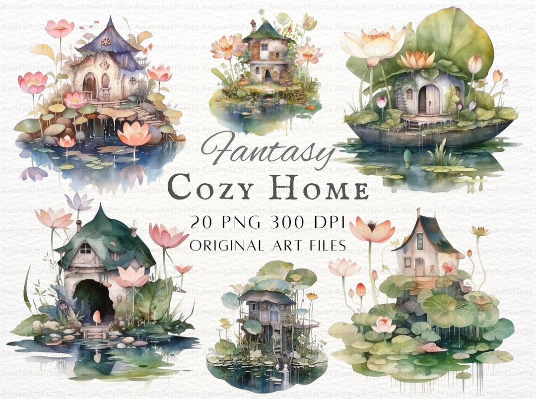 Cozy Lily Home 20pc PNG Bundle | Fantasy Home PNG | Lily Home PNG ...